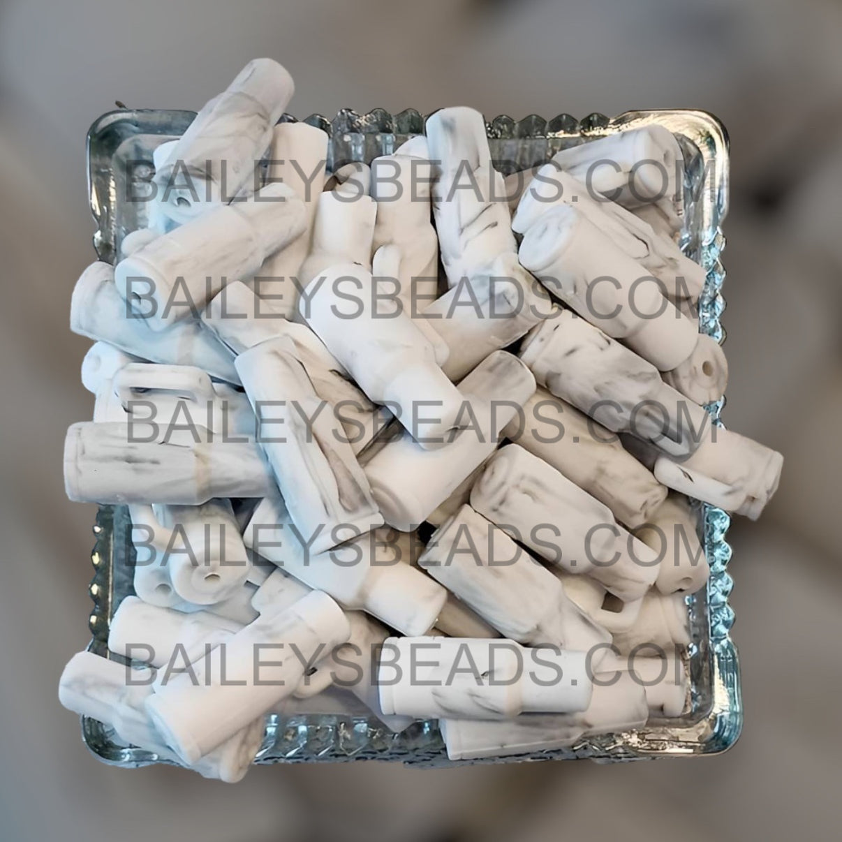 Marble Silicone Focal Tumbler (Exclusive) – Bailey's Beads